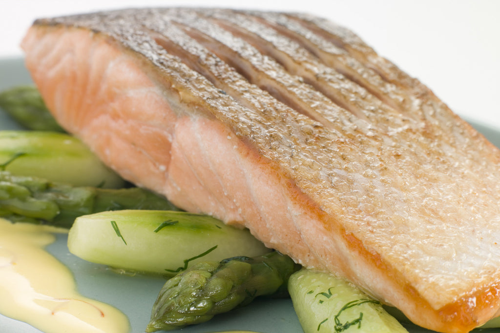 Two-course Salmon (main course and dessert ONLY)